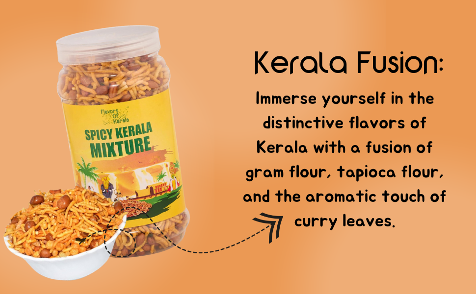 Buy FLAVORS OF KERALA (FOK) Premium Kerala Spicy Mixture Namkeen Snack (200 Grams) Online at ...