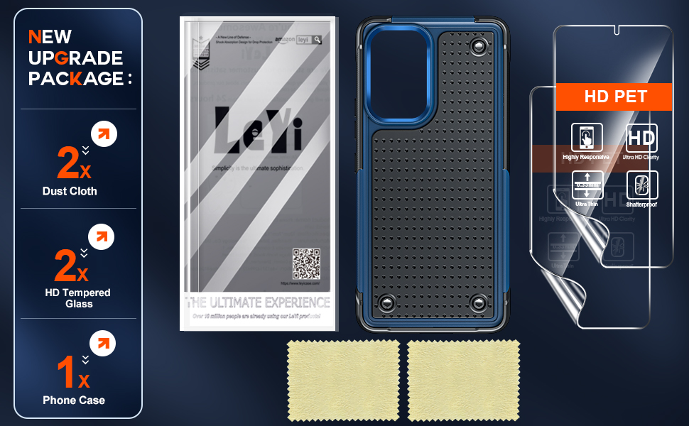 LeYi for Samsung Galaxy A53 5G Case: Samsung A53 5G Case with 2 Packs HD Screen Protectors Dual ...