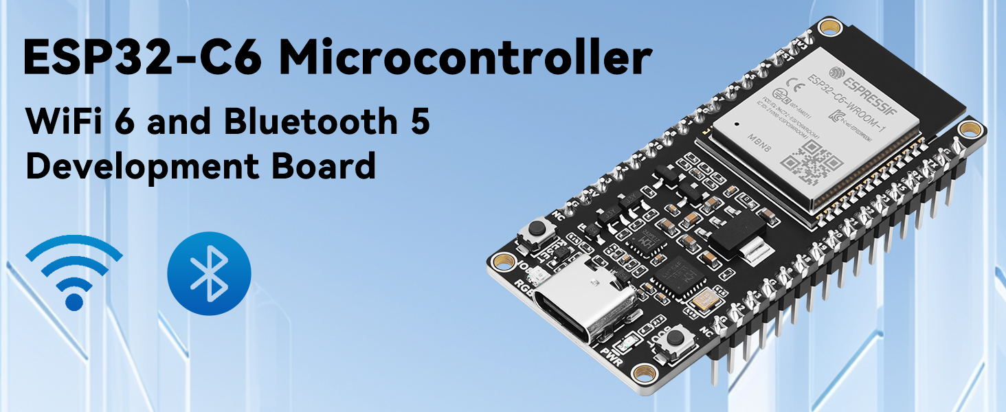 Amazon.com: Meshnology ESP32-C6 Development Board ESP32 C6 ...