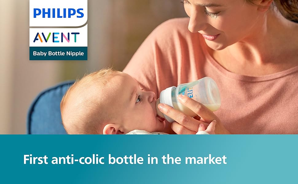 Amazon.com : Philips Avent Anti-Colic Nipples - Flow 1, 4-Pack, SCY761/44 : Baby
