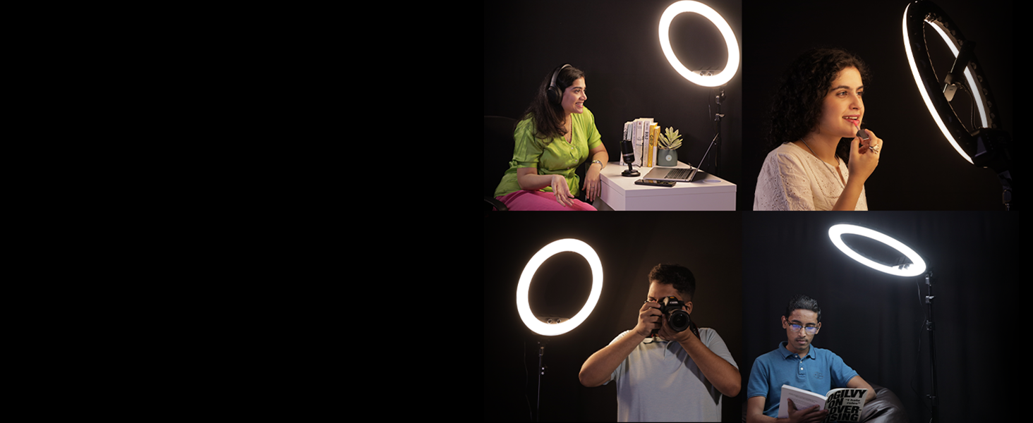 Kreo 18" Professional Studio Ring Light for Video Shooting, Photography, YouTube, Instagram ...