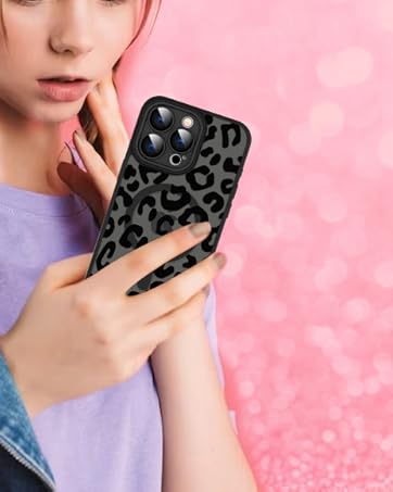 Amazon.com: ZIYE Made for iPhone 12 Pro Max Case with Magnetic [Compatible with MagSafe] Leopard ...