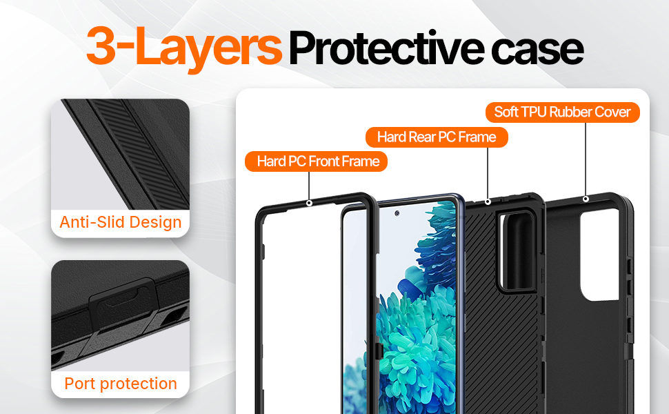 Amazon.com: Migeko for Galaxy S20-FE 5G Case: [NOT FIT S20!!!] Samsung S20FE Phone Case with 1 ...