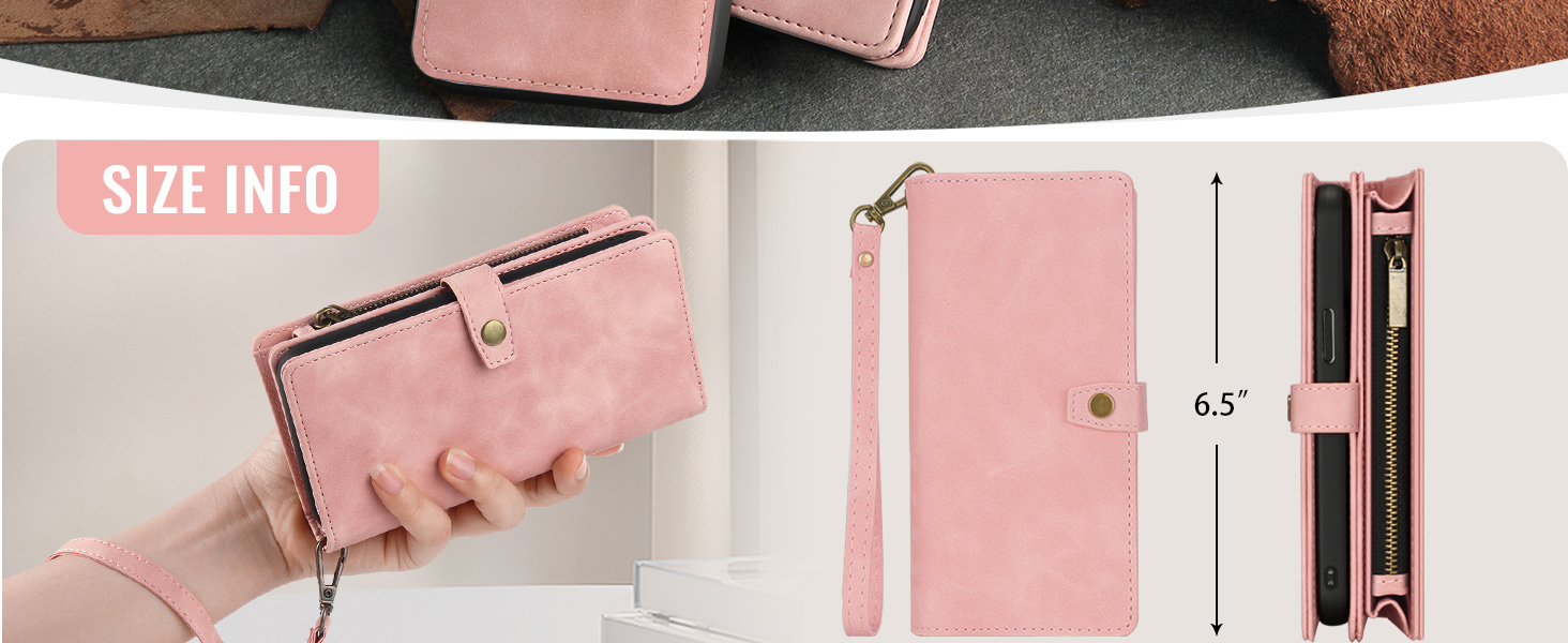 Amazon.com: TwoHead Wallet Case Compatible with Samsung Galaxy S24 FE,Detachable Magnetic Phone ...