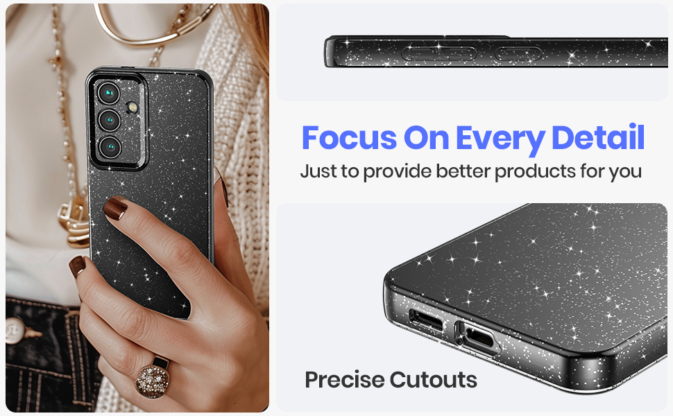 Amazon.com: CUZMIGO Glitter Case for Samsung Galaxy S25 Plus, Cute Sparkly Bright Color Phone ...