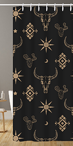 Amazon.com: She Love Black and Grey Abstract Shower Curtain Modern Geometric Art Minimalist ...