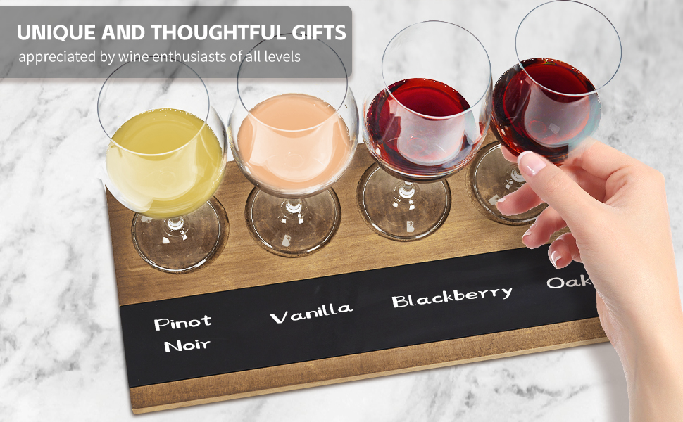 Amazon.com | Ecoaterui Flight Board [Set of 4] Wine Flight Set, Whiskey ...