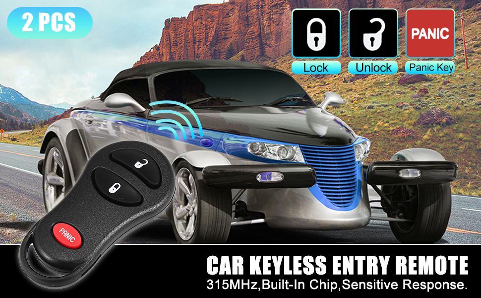 Amazon.com: X AUTOHAUX 2pcs GQ43VT17T 315MHz Replacement Keyless Entry ...