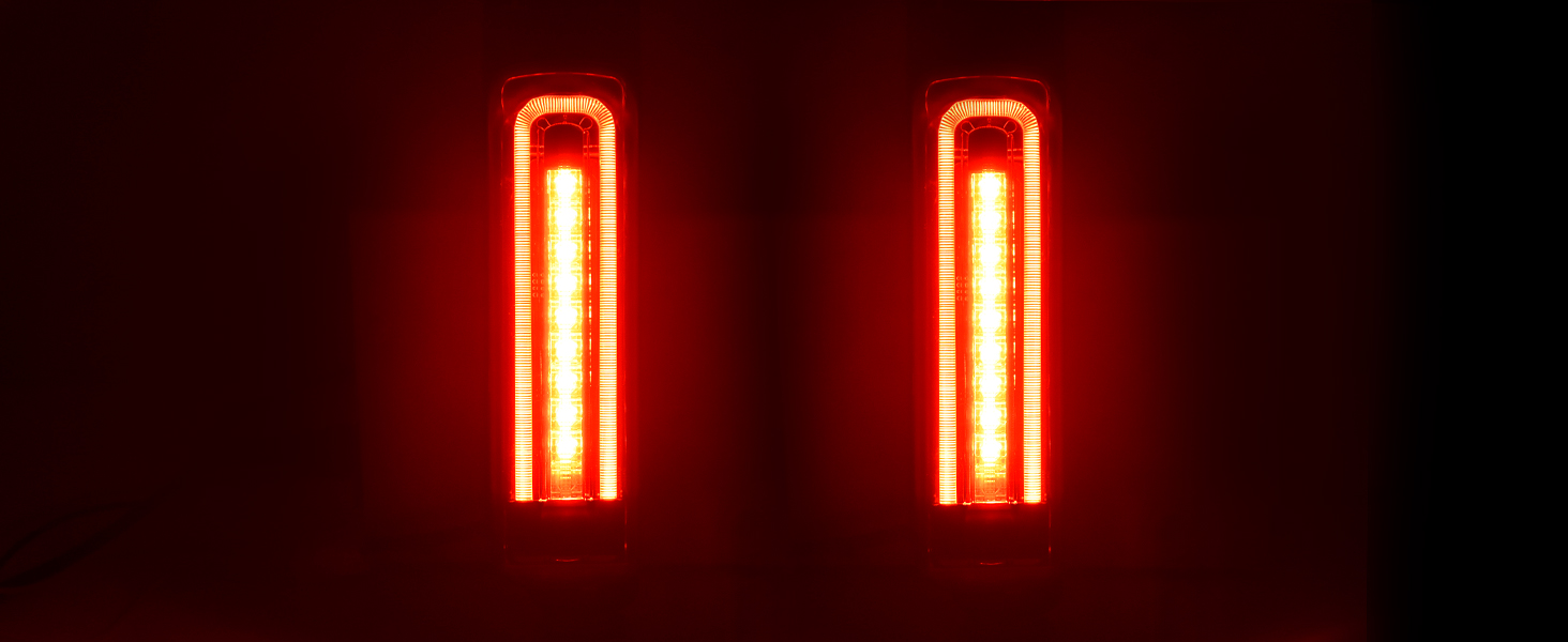 Amazon.com: VEISUTOR Rear Fender Light LED Saddlebag Tail Light for Ultra Limited, Red Auxiliary ...