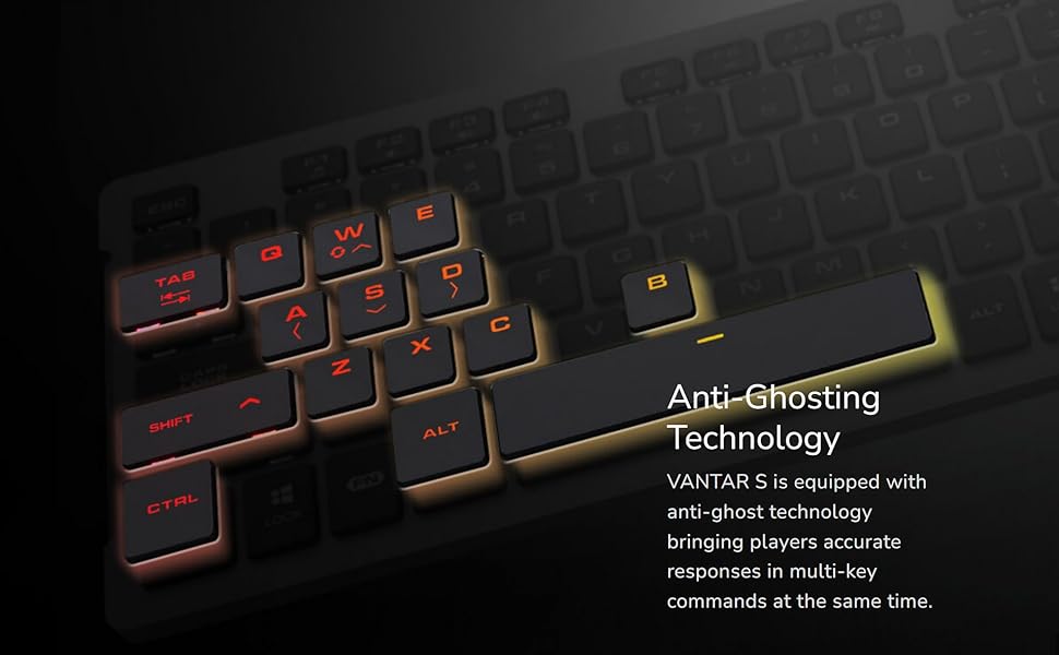 Amazon.com: COUGAR VANTAR S RGB Scissor-Switch Gaming Keyboard with Ultra Slim Thickness and ...
