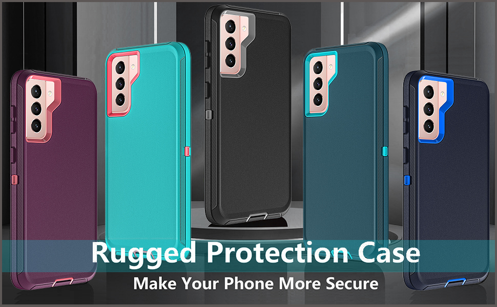 Amazon.com: YKHJKLEC for Samsung Galaxy S21 Case, Military Grade 3 in 1 Heavy Duty Shockproof ...