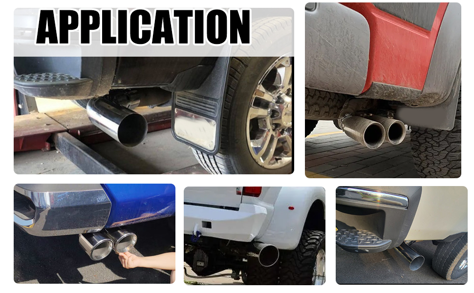 Amazon.com: TECTRUC 4 Inch (ID) Diesel Exhaust Elbow Tip,4'' Inlet 5" Outlet Side Exit Exhaust ...