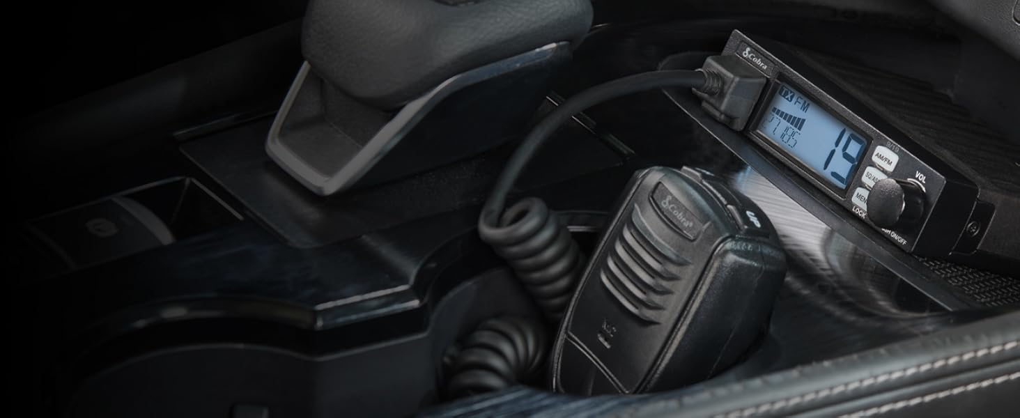 Amazon.com: Cobra 19 MINI AM/FM Recreational CB Radio - Dual-Mode AM/FM, 40 Channels, Travel ...