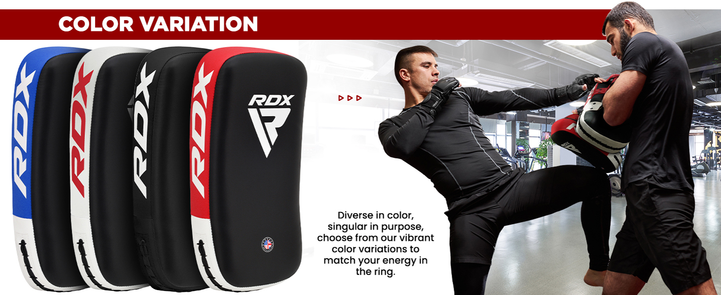 RDX Muay Thai Pad for Training Curved Kickboxing Kicking Strike Shield Coaching Kick Boxing, MMA ...