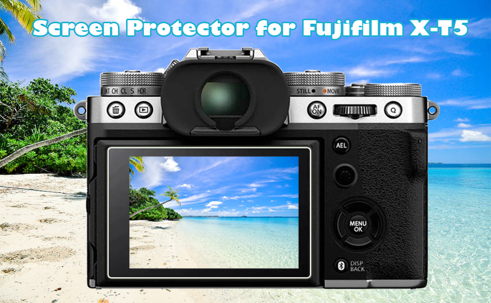 Amazon.com: PCTC Tempered Glass Screen Protector Fit for Fujifilm X-T5 XT5 X-T4 XT4 XE4 X-E4 ...