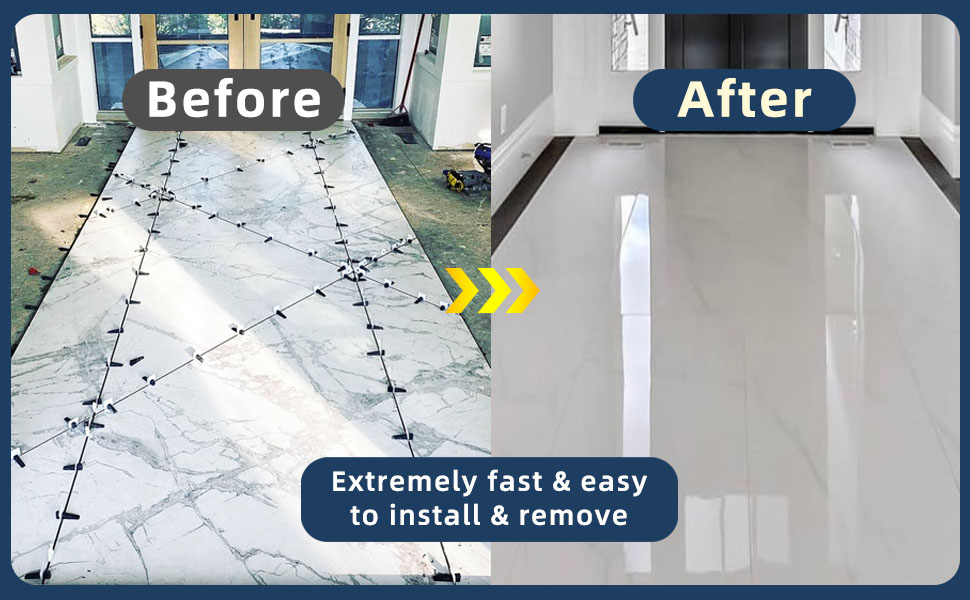 Neuermond Tile Leveling System With Plier And Rubber Mallet 1500 Pcs Tile Spacers Clips 200 Pcs