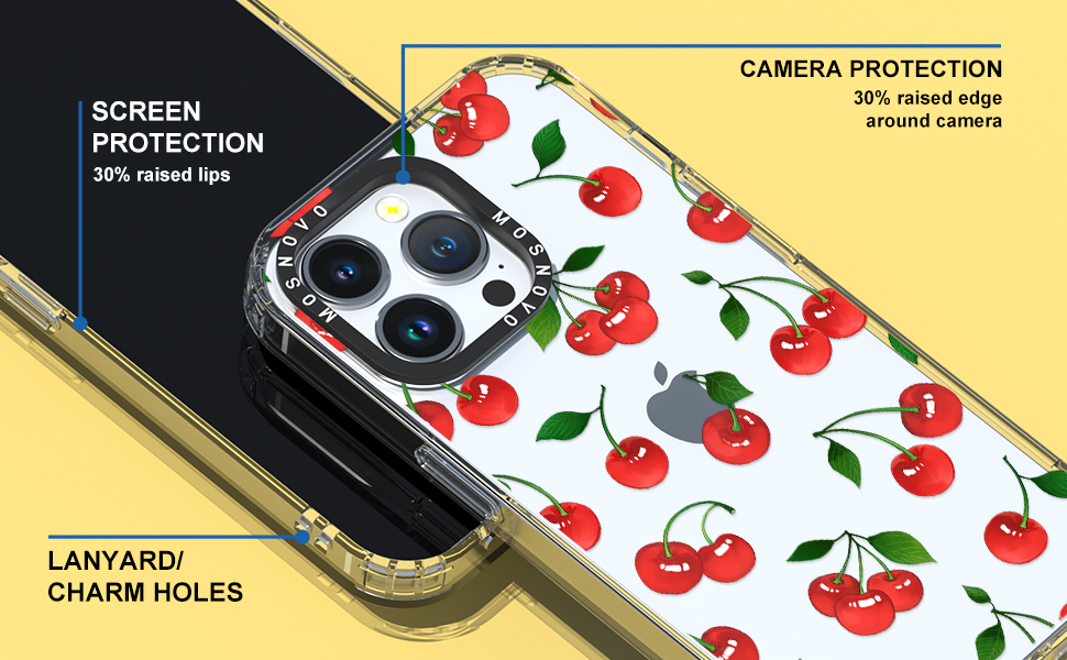 Amazon.com: MOSNOVO Compatible with iPhone 14 Pro Max Case, [Buffertech 6.6 ft Drop Impact ...