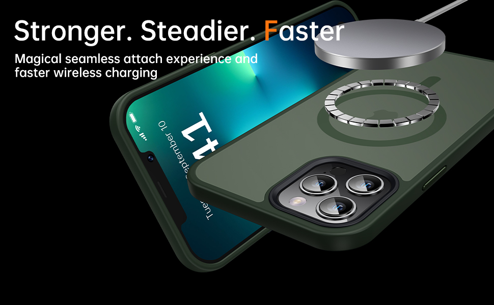 Amazon.com: Maozis Strong Magnetic Designed for iPhone 12 Pro Max Case [Compatible with Magsafe ...