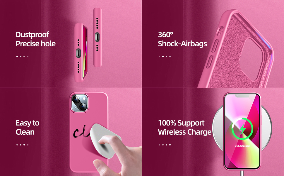 Amazon.com: Dssairo 5 in 1 Designed for iPhone 13 Case, with 2 Pack Screen Protector,2 Pack ...