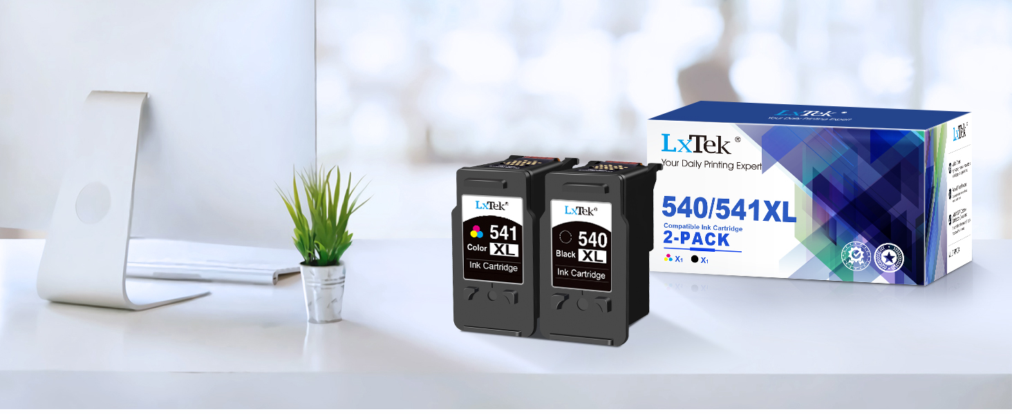LxTek PG-540XL CL-541XL Cartucce d'inchiostro Sostituzione per Canon 540XL 541XL Alta Capacità ...