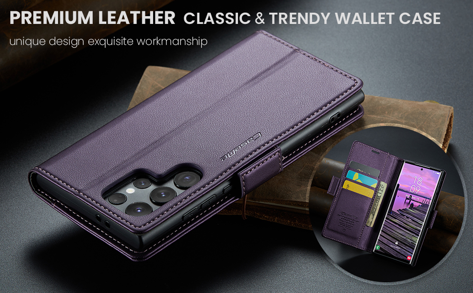 Amazon.com: SINIANL Samsung Galaxy S24 Ultra Wallet Case with RFID Blocking, Samsung S24 Ultra ...