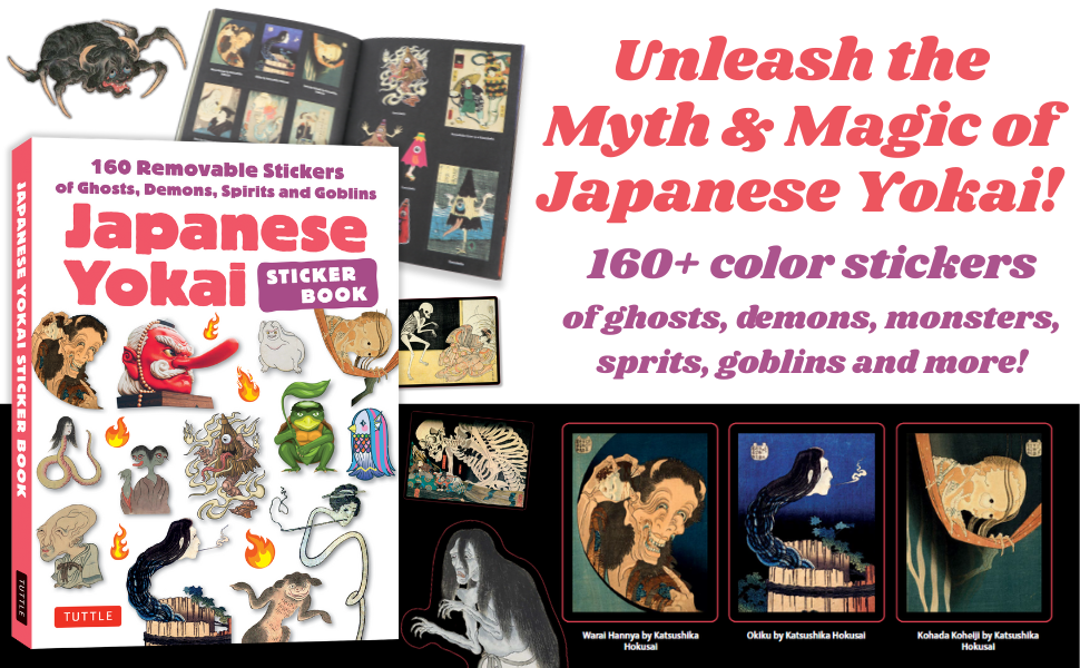 Amazon.com: Japanese Yokai Sticker Book: 160 Removable Stickers of Ghosts, Demons, Monsters ...