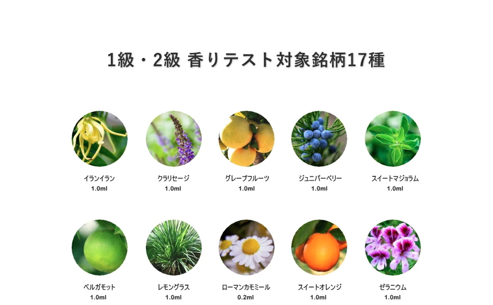Amazon.co.jp: アロマ検定3点セット 香りテスト17種精油セット （1級・2級対応） + AEAJ公式テキスト + AEAJ公式問題集 : ドラッグストア