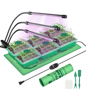 Amazon.com : YLYYCC Seed Starter Kit with Grow Light,72 Cells Seed Starter Tray with Humidity ...