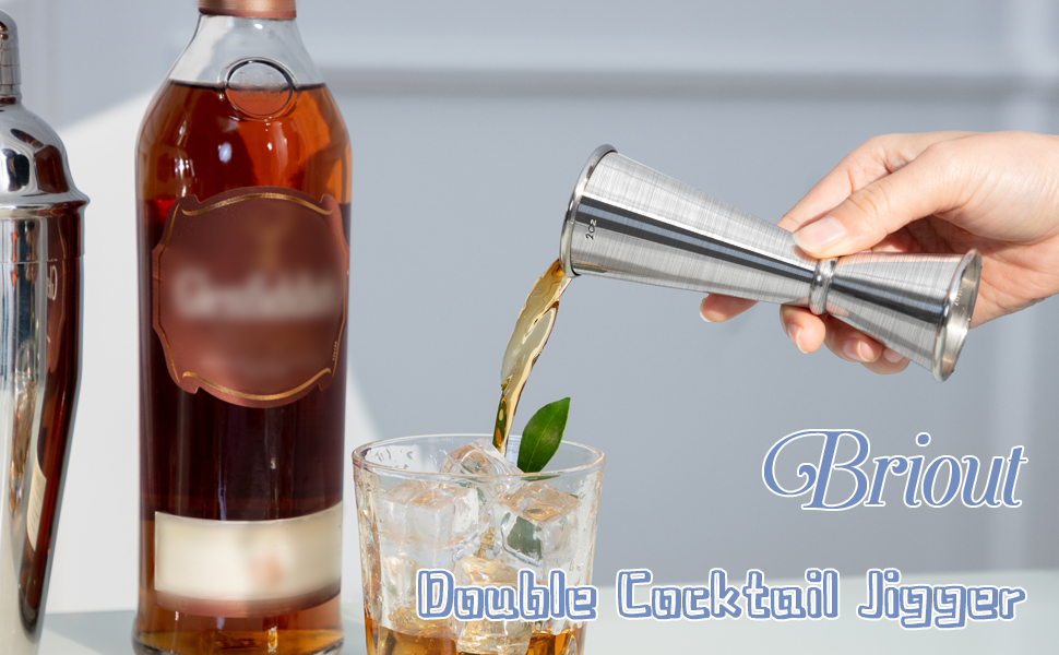 Amazon.com: Jigger for Bartending, Briout Double Cocktail Jigger Japanese Premium 304 Food Grade ...