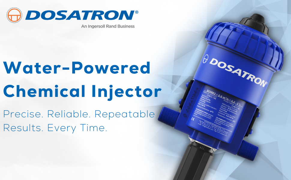 Amazon.com: DOSATRON D25RE2 D25RE2VFII Water-Powered Chemical Injector | 11 GPM | 0.2–2% ...