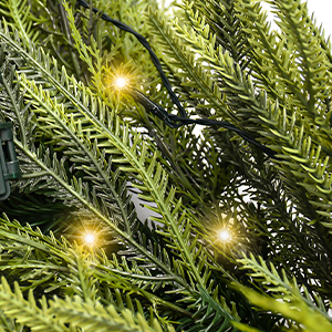 Amazon.com: EXKRAEFT 9FT Artificial Norfolk Pine Garland Realistic Christmas Garland Real Touch ...