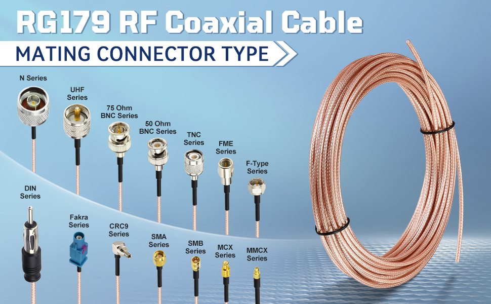 NETBOON RG 179 Pure Copper Flexible Coax Cable for Magnetic Antenna | Indoor Outdoor ...
