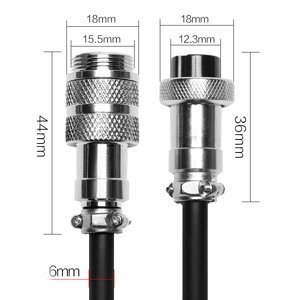 Amazon.com: 16.4 ft GX16 4 Pin Cable Male to Female Head Aviation Cordset, GX16 4 Pin Panel ...