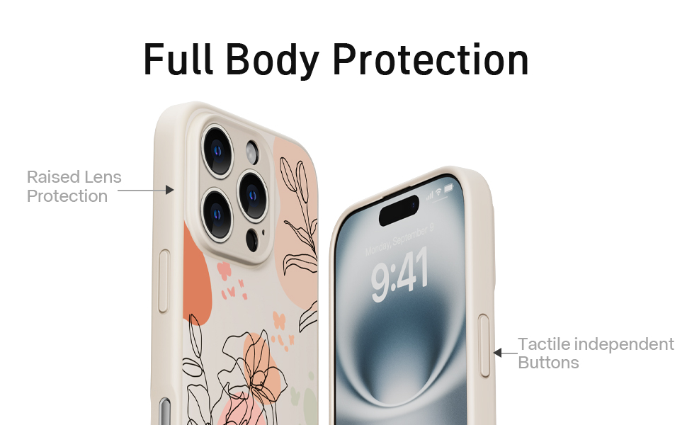 Amazon.com: FEWGEY Silicone Phone Case for iPhone 16 Pro Compatible with Magsafe, Boho Retro ...