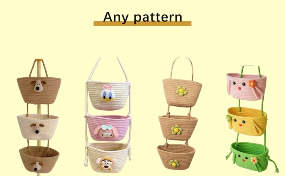 Amazon.com - Over the Door Organizer ， 3 Tier Hanging Wall Basket for a ...