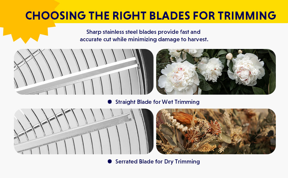 Amazon.com : iPower 24 inch Bud Leaf Bowl Trimmer, Twisted Spin Cut with Sharp Stainless Steel ...