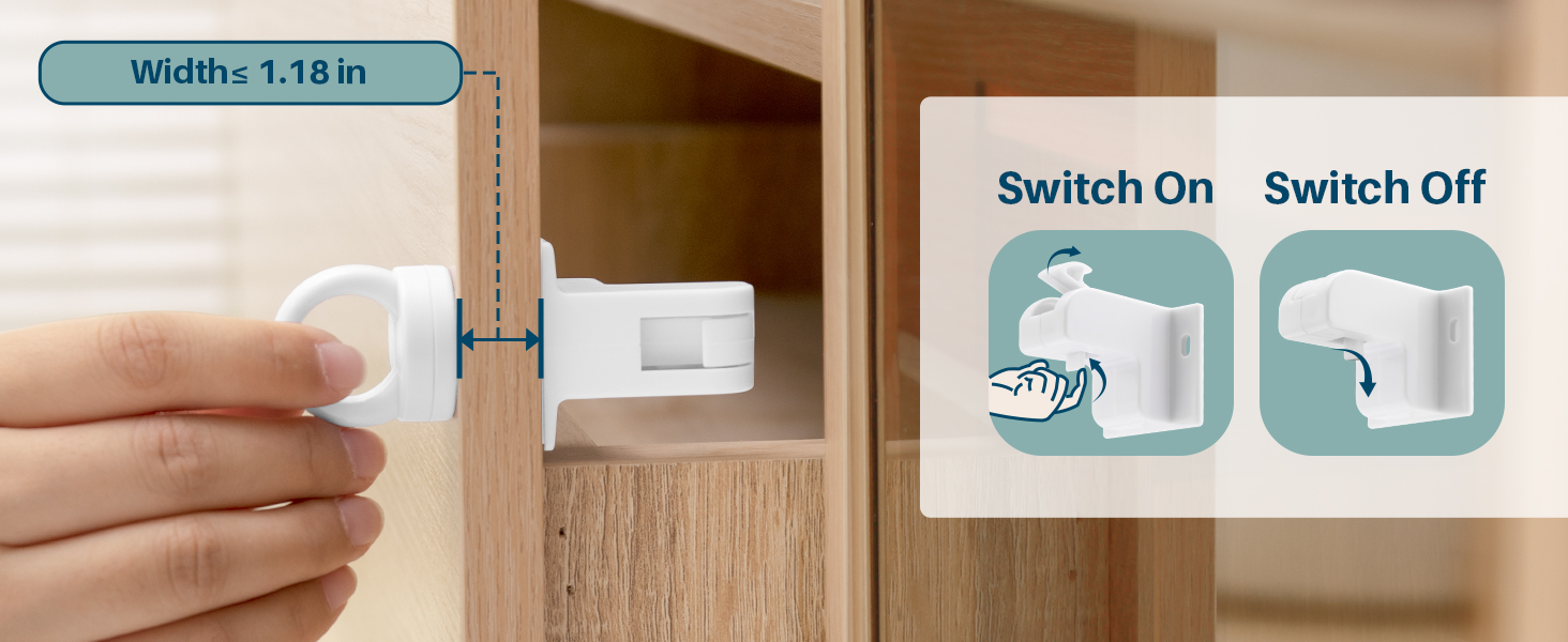 Amazon.com: Inaya Magnetic Cabinet Locks Baby Proofing (20 Locks & 2 Keys), Child Safety Magnet ...