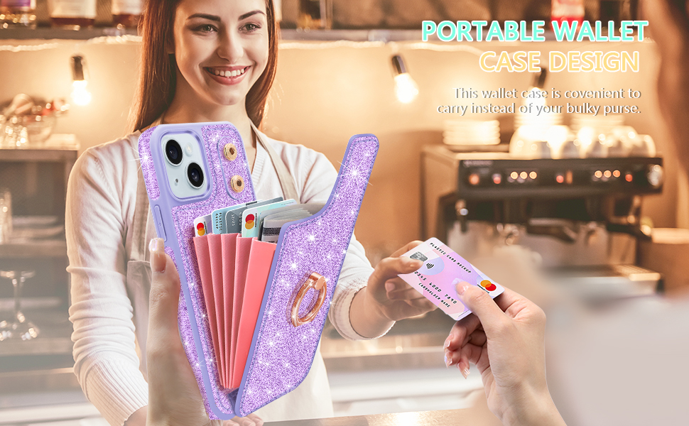 Amazon.com: Casewind for iPhone 15 Case Wallet,with [Screen Protector + Camera Lens Protector ...