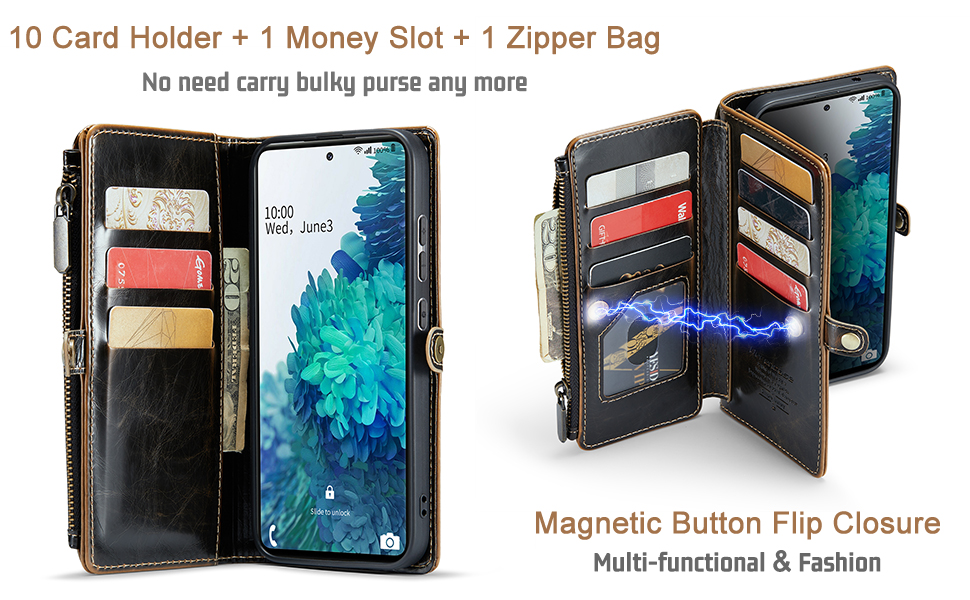Amazon.com: Defencase Samsung Galaxy S20 FE 5G Case, Galaxy S20 FE 5G Case Wallet for Women and ...