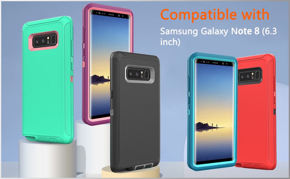 Amazon.com: HONG-AMY for Note 8 Phone Case, Galaxy Note 8 Phone Case with Self Healing Flexible ...