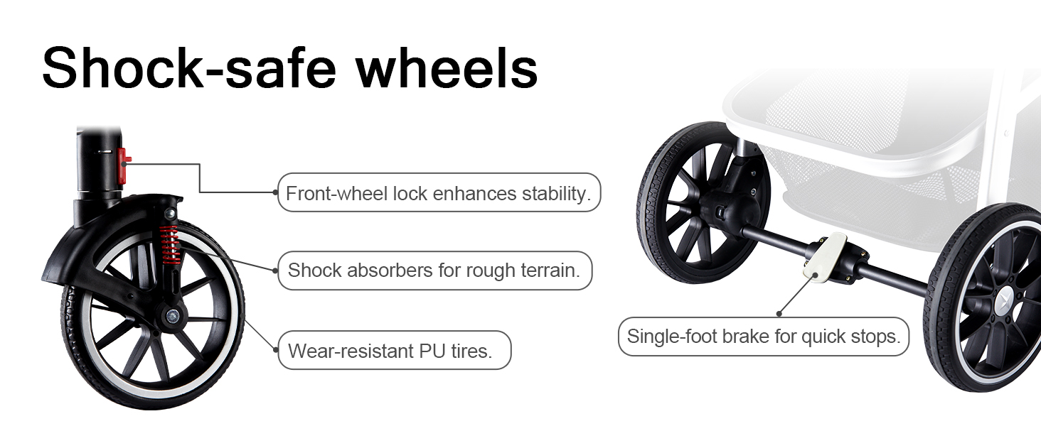 Amazon.com : Hagaday Baby Stroller,2-in-1 Reversible Stroller with Bassinet Mode,Foldable Infant ...