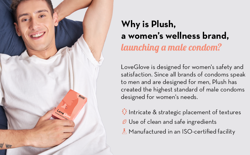 Buy Plush LoveGlove Extra Super Dotted Condoms For Men, Unflavoured - 10 Count | Naturally ...