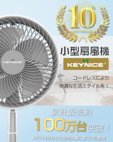 Amazon | Keynice 卓上とクリップ扇風機 充電式 首振り リズム 切タイマー付き マグネット搭載 静音 小型 風量4段階 携帯扇風機 壁掛け 5000mAh 長時間使用可能 分離 ...