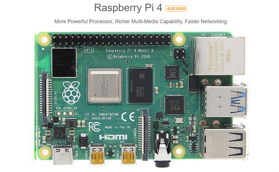 Amazon.com: Embedded Works RPi 4 Kit | 4GB RAM | Quad Core 64 Bit WiFi ...