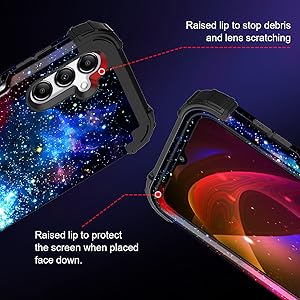 Amazon.com: Miqala for Galaxy A14 5G Case with 2 Tempered Glass Screen Protector+ 2 Camera Lens ...