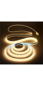 Amazon.co.jp: ALITOVE COB テープライトUSB ledテープ 5V 1M 320Leds 6000K昼光色 フレキシブル 高密度 LEDテープライトCRI85 ...