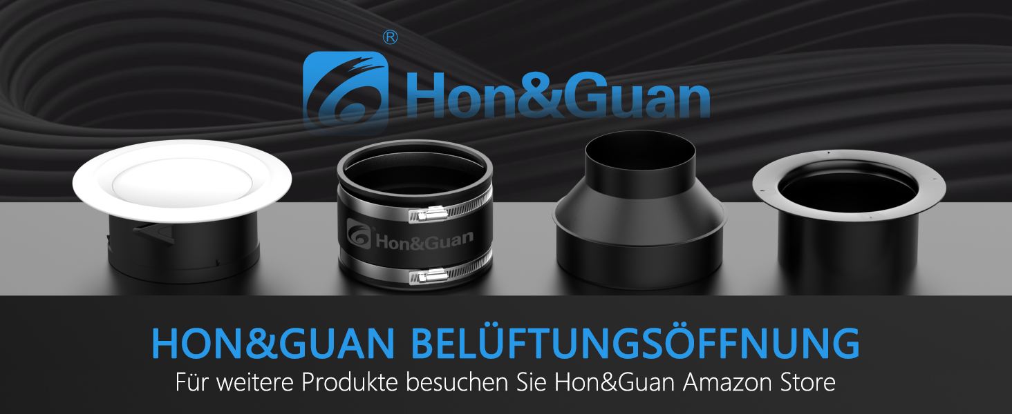 Hon&Guan Flexible Gummimuffe 100mm Gummikupplung mit Zwei Edelstahlschellen, Geräuschmindernde ...