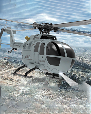 Amazon.com: Actualia C190 H145 Remote Control Helicopter for Adult, 6CH RC Military Helicopter ...