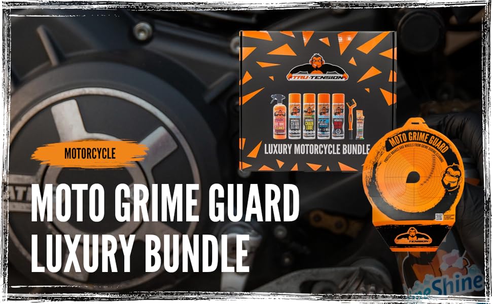 Tru-Tension | Moto Grime Guard Luxury Bundle | Clean, Lube & Protect | Motorcycle Tools : Amazon ...