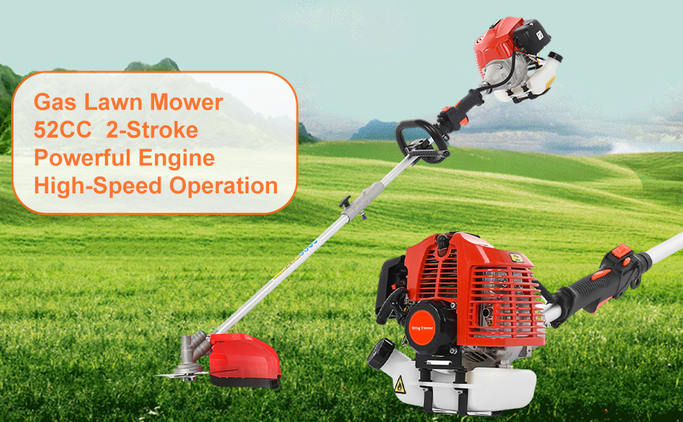 Amazon.com : Gas Weed Wacker, 52CC 2-Stroke Weed Eater Gas Powered, 5 in 1 Multi-Functional Gas ...